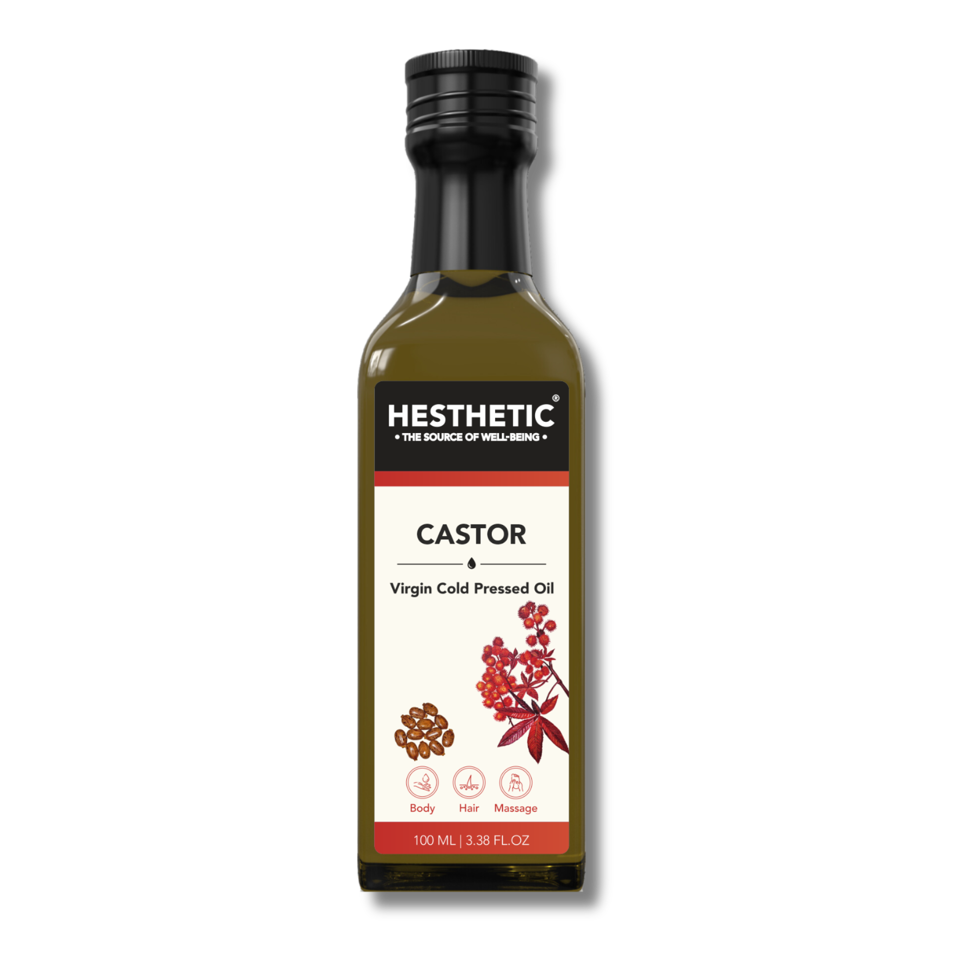 Virgin Cold Pressed Castor Oil – HESTHETIC